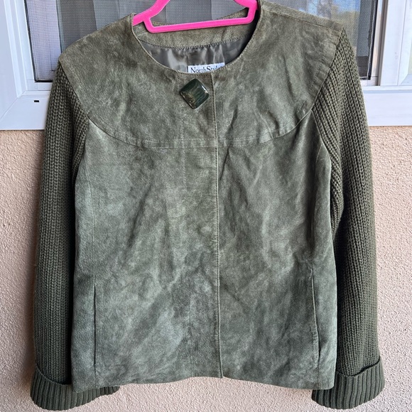 NorthStyle | Jackets & Coats | Vintage Northstyle Olive Green Suede ...